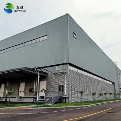 China Prefab Steel Structure Warehouse with Q235/Q355 Steel Frame for sale
