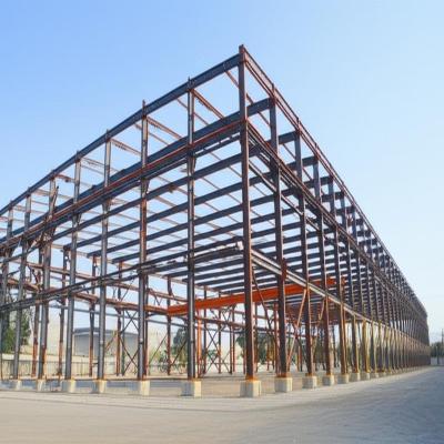 China Hot Dipped Galvanizing Metal Structure Warehouse with Punching and Anti Rust Primer Coating for Heavy-Duty Storage for sale