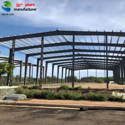 China Customizable Steel Structure Warehouse with 30~200kg Snow Load 1.2m Brick Wall and Fire Protection for sale