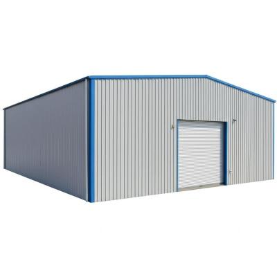 China Durable Prefabricated Steel Structure with Q355B Welded H Section Steel and Q235B Circular Steel Pipe for Vertical and Horizontal Support for sale