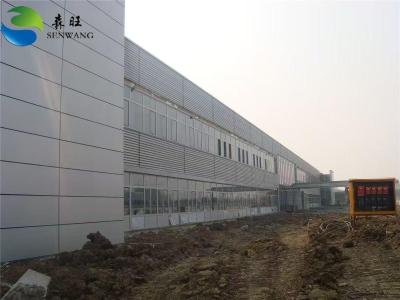 중국 맞춤형 크기의 경량 강철 구조 작업장, 아연 도금 강판 및 EPS 샌드위치 패널 판매용