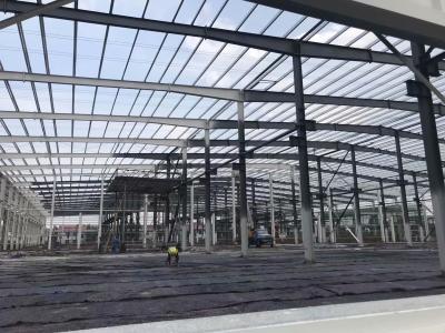 China Steel Structure Warehouse with Single Color Steel Plate and EPS/Fiber Glass/Rock Wool/PU Sandwich Wall Cladding Featuring Sliding/Rolling Doors for sale