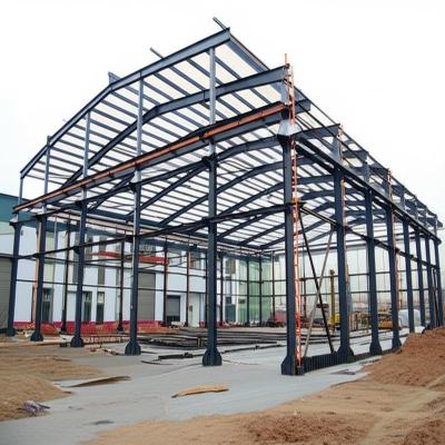 중국 유럽 S235 & S355 및 커스터마이징을위한 강한 기상 저항을 가진 뜨거운 롤 스틸 구조 창고 판매용