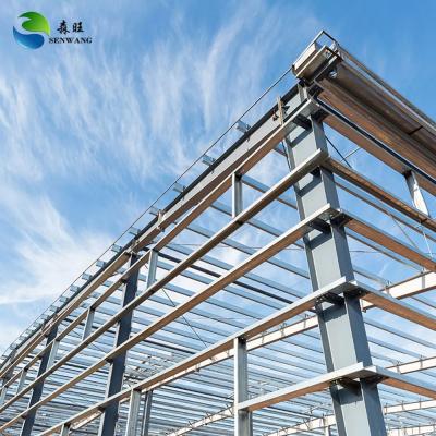 China Prefabricated Steel Warehouse with Grade A Fire Resistance Customized Measurements and Steel Sandwich Panel Walls for sale