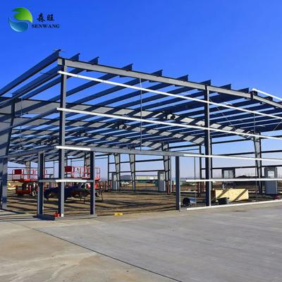 China Customized Prefabricated Steel Warehouse with 1.2m Brick Wall and ±1% Tolerance for Bending Processing for sale