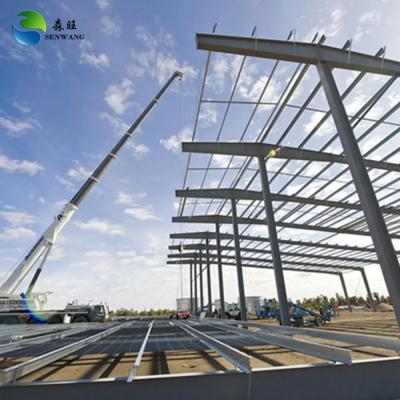 China Customized Prefabricated Steel Warehouse with 1.2m Brick Wall and ±1% Tolerance for Bending Processing for sale