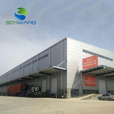 China Customized Steel Structure Warehouse with ±1% Tolerance and 1.2m Height Brick Wall Hot DIP Galvanized Or Painted for sale