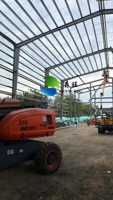 China Customizable Steel Frame Warehouse with SA 2.5 Shot Blasting Level and 50 Years Service Life for Fast Install for sale