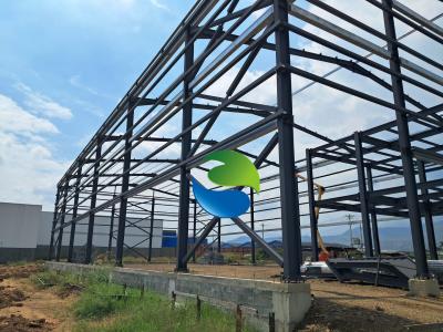 China Durable Steel Structure Warehouse with Q235B Steel Material, Customizable Height 4-12 Meters, and High Fire Resistance for sale