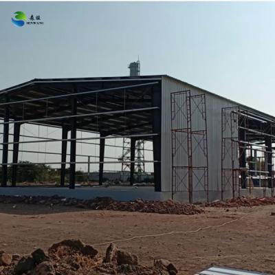 China Earthquake Resistant Prefabricated Steel Structure Warehouse with 0.35kn/m2 Wind Load and Galvanized Surface for sale