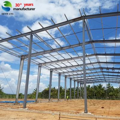 China Wind Resistant Steel Structure Warehouse With H-Section Steel Columns And Comprehensive Service for sale