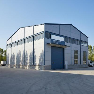 China Hot Rolled Welded H Section Steel Column Steel Structure Warehouse Incorporating Welded Connection Type and Galvanize Or Painted Surface for Industrial for sale