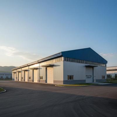 China Carbon Structure Steel Steel Structure Workshop Featuring Fireproof Wall Panel EPS PU Rock Wool Glass Wool Designed for Long Term Industrial for sale