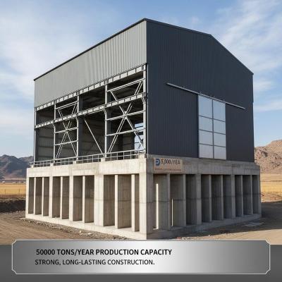 China Concrete Foundation Metal Storage Facility Offering 50000tons Year Production Capacity Strong Construction for Long Term for sale