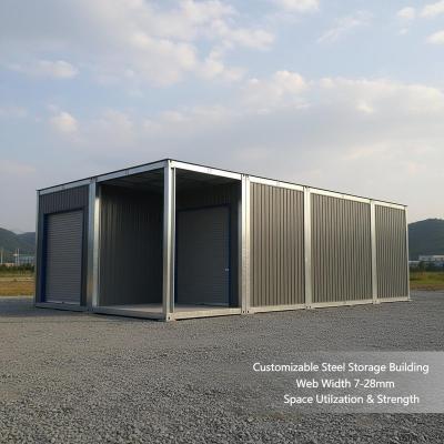 China Customizable Steel Storage Building Web Width 7-28mm Designed for Space Utilization and Long Lasting Structural Strength for sale