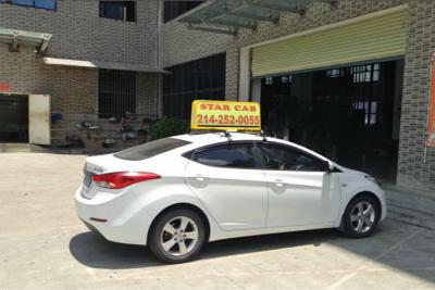 Cina Esposizione di LED della cima del taxi di PH5mm, doppia esposizione di LED del fronte con risoluzione dei pixel 192*64 in vendita