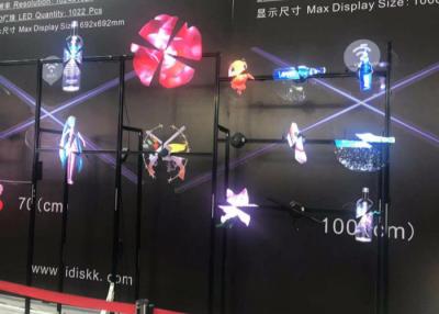 Cina Quattro occhi nudi olografici dell'esposizione dell'ologramma 3D del tester 100cm delle lame 1 con Wifi APP in vendita