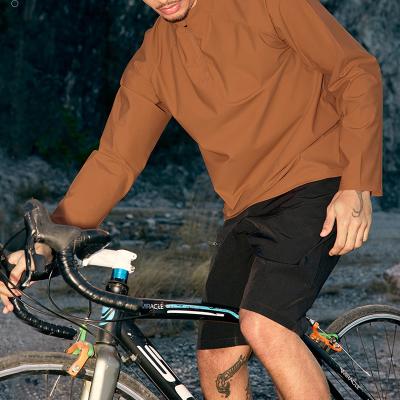 China Men Long Sleeve Half Zip Raglan Cycling Top, Ice Cool Quick Dry Nylon Spandex Sport Tee, Custom Logo & Private Label OEM for sale