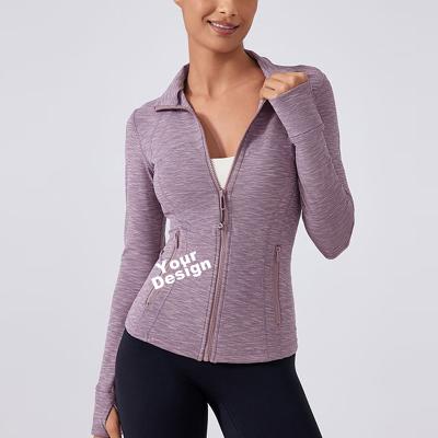China OEM ODM Sculpt Naked Feeling Workout Jacket, Customizable Quick Dry Long Sleeve Fitness Jacket For Women for sale