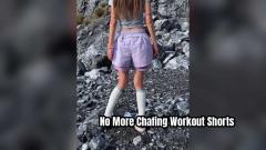 Women 2-in-1 Double Layer Quick Dry Running Shorts Anti-Chafing Athletic Workout Shorts