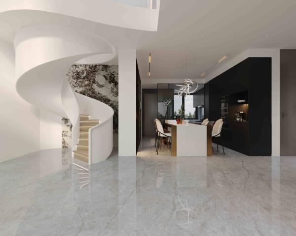 Quality 900x1800mm Polished Glazed Porcelain Tiles with Modern Stone Imitation Texture for sale