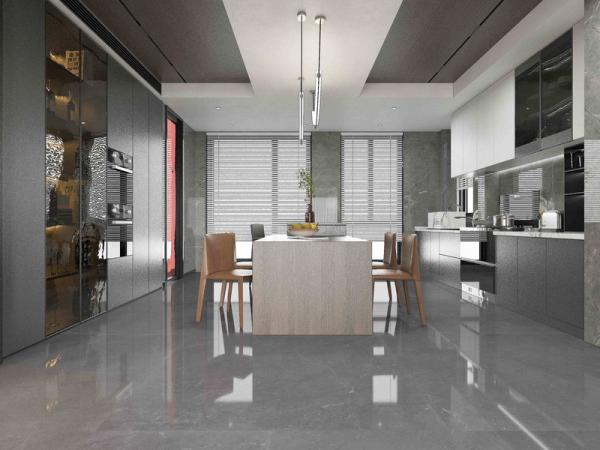 Quality Sleek / Glossy 750x1500mm Marble Pattern Porcelain Tiles for Modern Bathroom for sale
