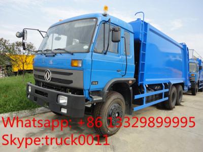 China hot sale good price dongfeng 6*4 18cbm garbage compactor truck, factory best price dongfeng 16m3 compacted garbage truck for sale