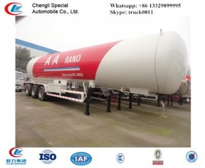 China factory sale ASMEstandard lpg gas propane tanker trailer for export, 25metric tons bulk propane gas tank semitrailer for sale