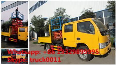 China CLW brand LHD high-altitude platform operation trucks, dongfeng 6m-12m scissor -type aerial platform truck for sale for sale