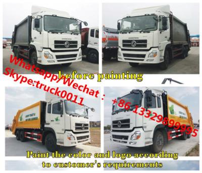 China high quality and lower price Customized dongfeng 18cbm garbage compactor truck, refuse garbage vehicle for Botswana, for sale