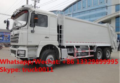 China customized SHACMAN 6*4 LHD18 cubic meters compression garbage truck for sale, HOT SALE! shacman  refuse garbage truck for sale