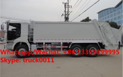 China customized SHACMAN 6*4 LHD18 cubic meters compression garbage truck for sale, HOT SALE! shacman  refuse garbage truck for sale