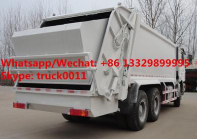 China customized SHACMAN 6*4 LHD18 cubic meters compression garbage truck for sale, HOT SALE! shacman  refuse garbage truck for sale