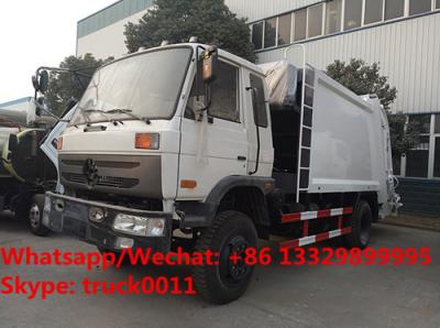 China Factory sale bottom price dongfeng 10m3 compression garbage truck refuse garbage truck customized for Kyrgyz Republic for sale