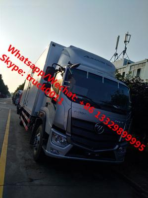 China new design FOTON Euro 5 cold room truck, refrigerated van truck for transported fresh vegetables and fruits for sale for sale