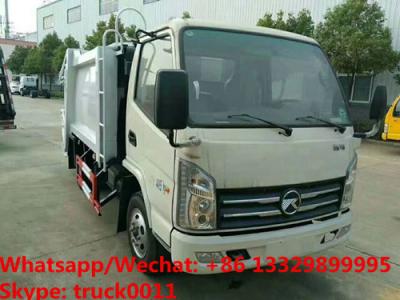 China cheapest price Kaima brand 4*2 LHD compacted garbage truck for sale,Good price refuse garbage compactor truck for sale