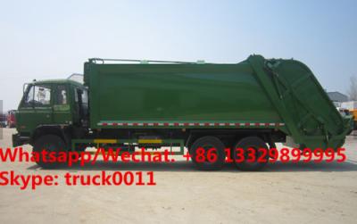 China high quality and competitive price dongfeng 6*4 LHD 20CBM refuse garbage truck for sale, compacted garbage truck for sale