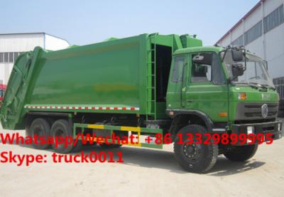 China high quality and competitive price dongfeng 6*4 LHD 20CBM refuse garbage truck for sale, compacted garbage truck for sale