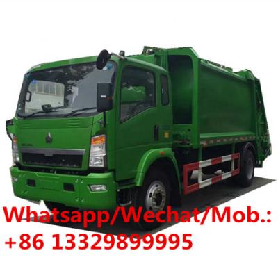 China HOT SALE! CLW brand SINO TRUK HOWO 5CBM garbage compactor truck, customized CLW refuse garbage trucks for sale for sale