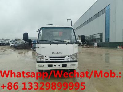 China ISUZU LHD 5cbm 120hp diesel Euro 6 garbage compactor truck for sale, good price ISUZU 3-4tons compacted garbage truck for sale