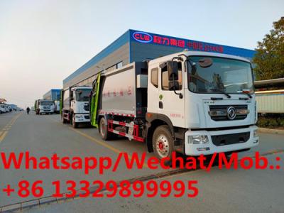 China Customized dongfeng D9 13cbm 230hp diesel garbage compactor truck for sale,best seller 12cbm compacted garbage truck for sale