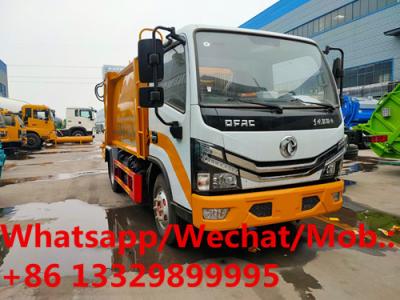 China Dongfeng 4*2 LHD 140HP Euro 6 4cbm garbage compactor truck for sale, new wastes collecting vehicle supplier for sale for sale
