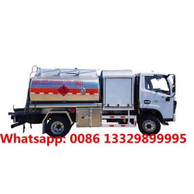 China customized 4*2 5cbm, 8cbm mobile aircraft refueling tanker vehicle for sale, Good price stainless steel oil tanker truck for sale