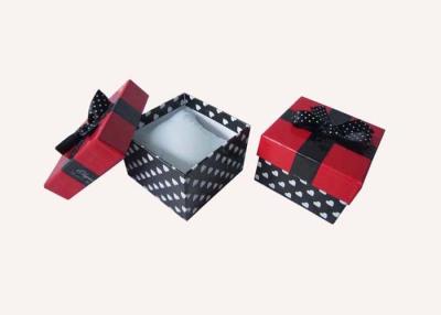 China Eco Friendly Packing Gift Boxes Wave Point Squre With Tie , Cardboard Presentation Boxes for sale