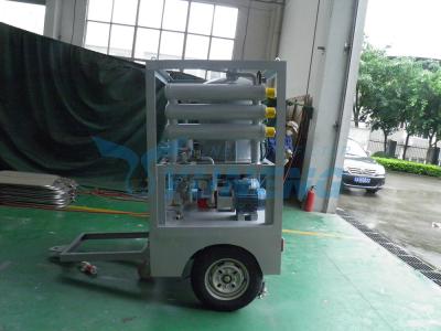 China Small Transformer Oil Filtration Machine with Mounted Trolley for sale