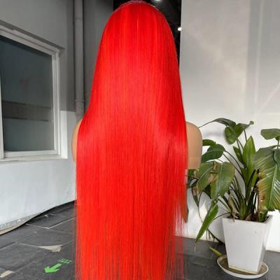 Cina Neo-beauty senza colla Rilascio capelli umani rossi Figio di pizzo Indossare e andare per le donne in vendita
