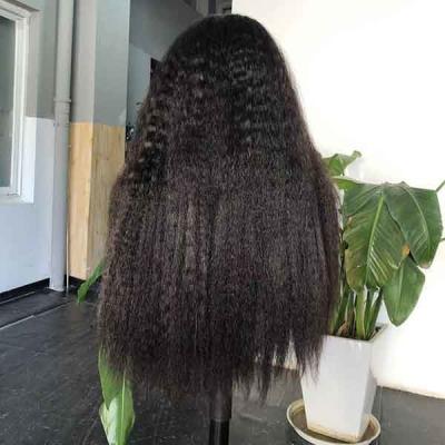 Cina 12A Kinky Straight 13x6 HD Parrucca di pizzo Capelli umani frontali personalizzati in vendita