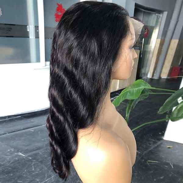 Quality Cuticule Aligned Swiss HD Lace Wig 13x6 Frontal Human Hair Glueless Deep Wave for sale
