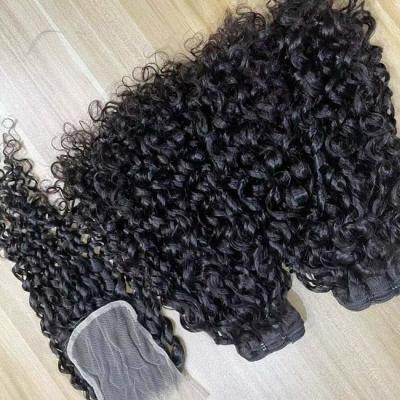 China Grátis Bouncy Curl Vietnamese Pacotes de cabelo humano não processados Pissy Curls Hair Pacotes de cabelo duplo à venda