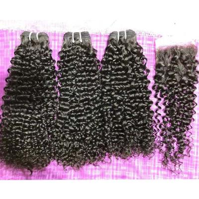 Cina 100% Vietnam Natural Weft doppio capelli umani disegnati riccioli da fantoccio in vendita
